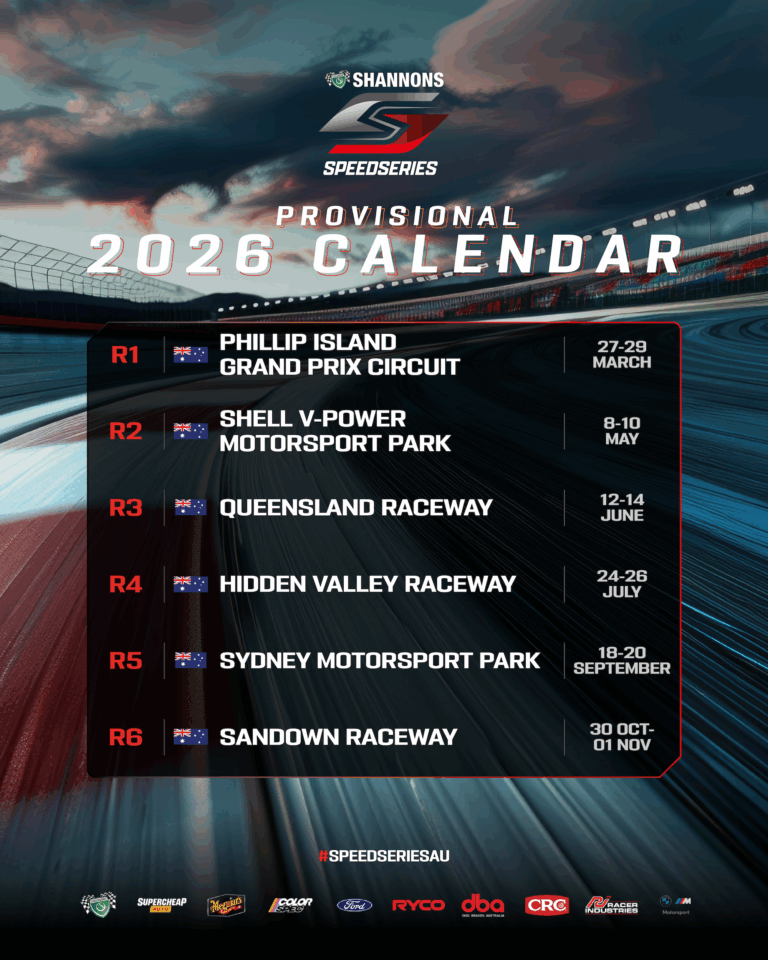 SRO Motorsports Australia unveils Shannons SpeedSeries 2026 calendar ...
